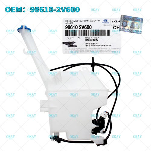 Gen-uine For Hyundai Veloster Washer Fluid Reservoir Pump 98610-2V600 ...