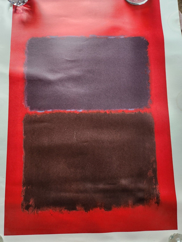 MARK ROTHKO,'LIGHT RED OVER BLACK' ART PRINT 51 X 37 inches Unframed | eBay