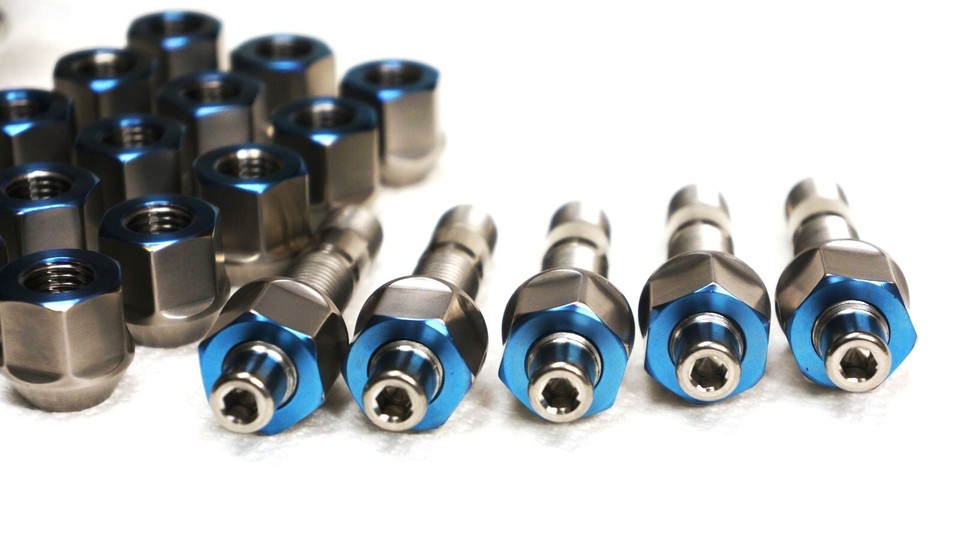 20studs+20nuts 12X1.5 75mm TITANIUM WHEEL STUD CONVERSION KIT BMW E36 ...