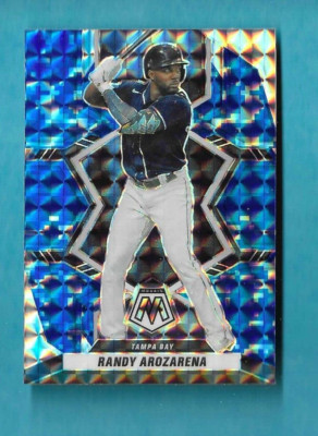 RANDY AROZARENA 2022 PANINI MOSAIC BASEBALL BLUE CAMO PRIZM #58 - SHARP ...