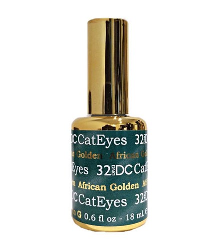 DND DC Cat Eyes African Golden 32 LED/UV DND Gel Polish .6oz Magnetic ...