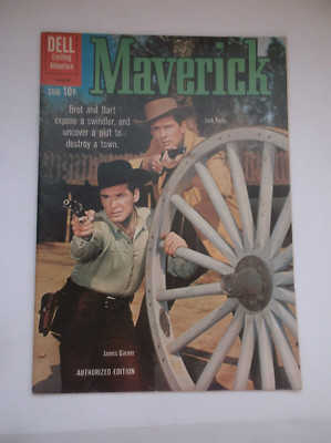 DELL: MAVERICK #14, BEAUTIFUL JAMES GARNER/JACK KELLY PHOTO CVR, 1961 ...