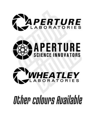 Aperture set science inovators vinyl sticker decal laboratories portal ...