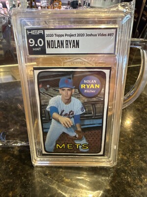 2020 Topps Project Nolan Ryan #87 Joshua Vides PSA 10 Gem Mint HOF HGA ...