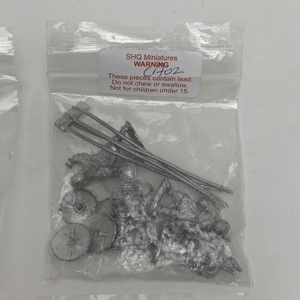 12x SHQ Miniatures + Horse - Metal Unpainted War Battle Military 20mm ...