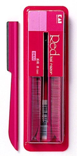 KAI Shaving Razor for Face Eyebrow 10-Blades LR-10BI Made in Japan ...