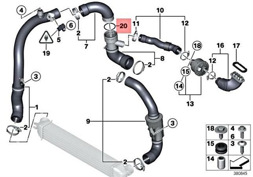 Genuine MINI Cooper R55 R56 R57 R58 R59 Coop.S JCW Gasket Ring ...