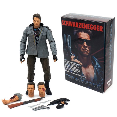 NECA Terminator Ultimate T-800 Tech Noir Schwarzenegger 7'' Action ...