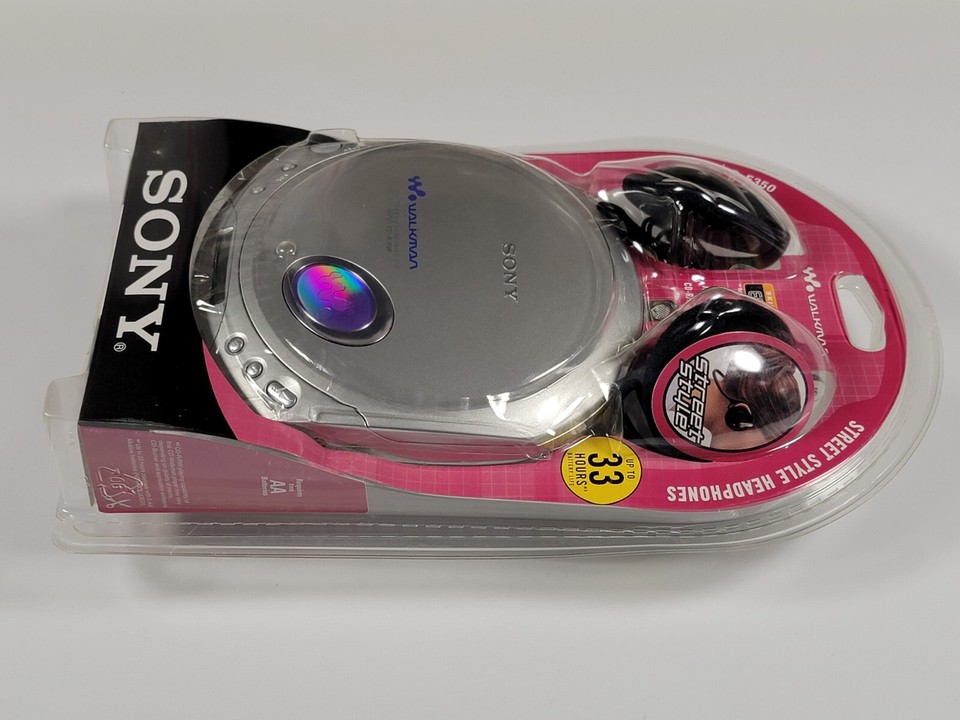 Sony Walkman Silver ESP MAX Portable CD Player D-E350 NEW | eBay