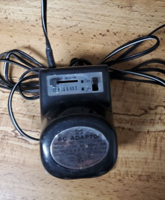 SMI AC Adapter No. 100 217V AC 3 4.5 6 7.5 9 12V 300mA Battery Hook Up ...