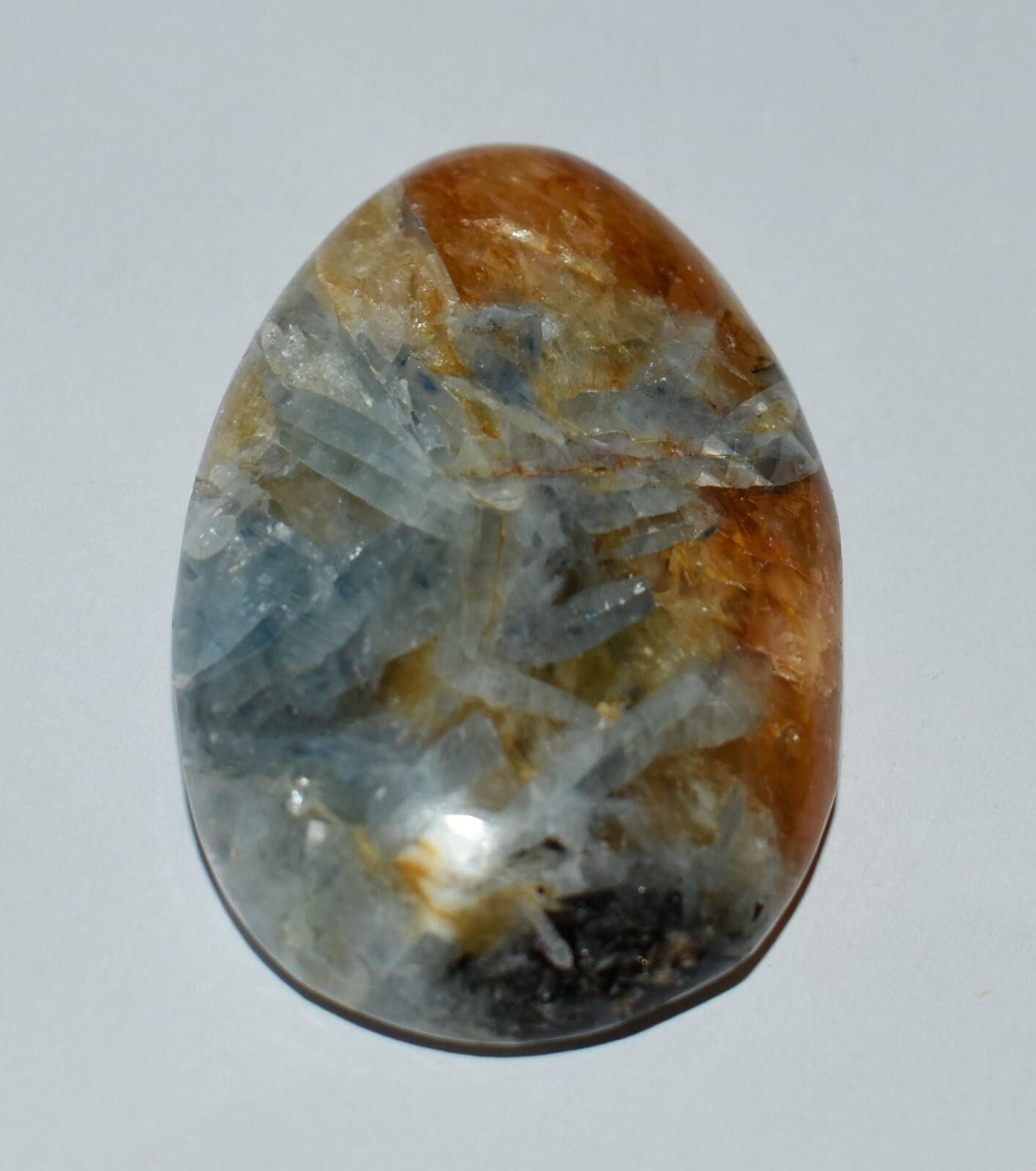 Kyanite Blue & Gold Crystal Rare from North Carolina Hand Carved ...