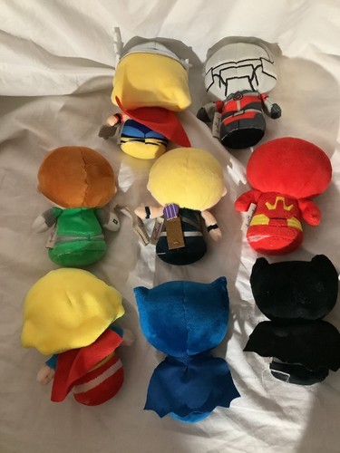 Hallmark Itty Bittys DC Comics & Marvel Stuffed Plush Figures Lot of 8 ...