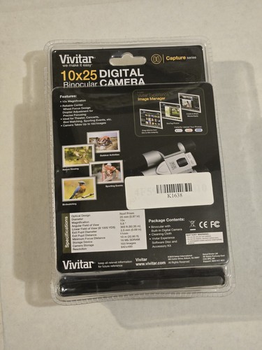 Vivitar CV-1025V Digital Camera Binoculars Monocular Compact 10x25 New ...