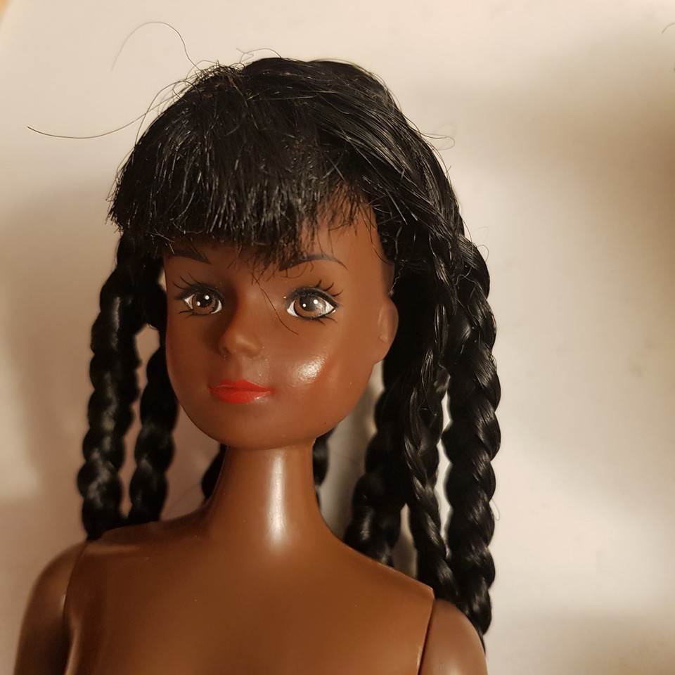 80s Vintage African American Doll Totsy Barbie Clone AA Black Dark Skin ...
