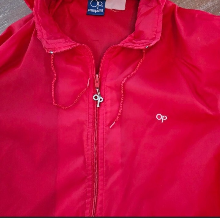 1980s Vintage Ocean Pacific OP Lightweight Hooded Bea… - Gem