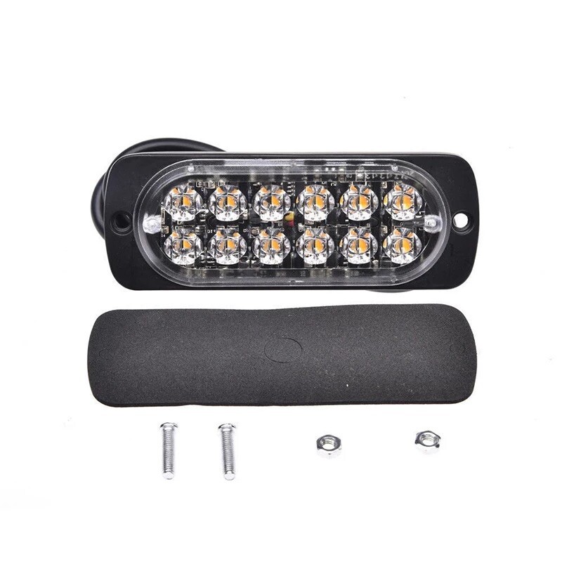 QUAD 12v Amber LED Side Light Marker Indicator for DAF SCANIA VOLVO ...