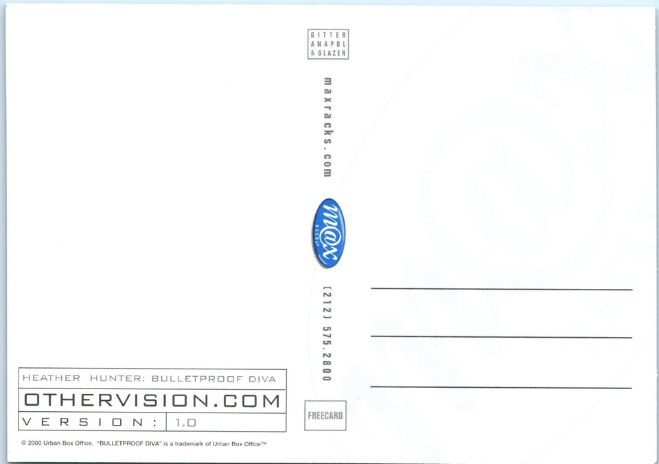 Vintage Postcard Heather Hunter Blueproof Diva Adult Film Super/Action hero | eBay