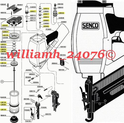Senco Framing Nailer SN70 O ring Kit | eBay