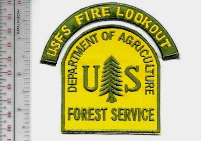 Fire Lookout USFS US Forest Service USFS Fire Lookout Attendant Patch ...