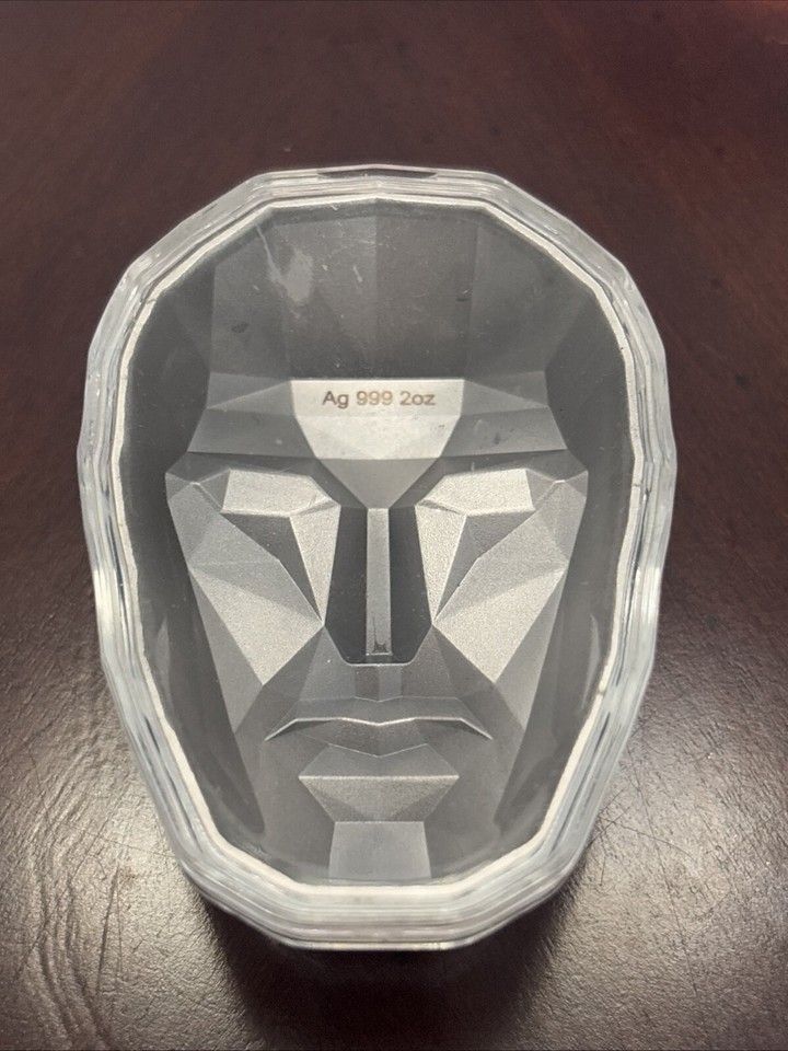 2 oz Silver Persona Mask Stacker WITH CAPSULE 999 Fine 2oz 2023 Komsco ...