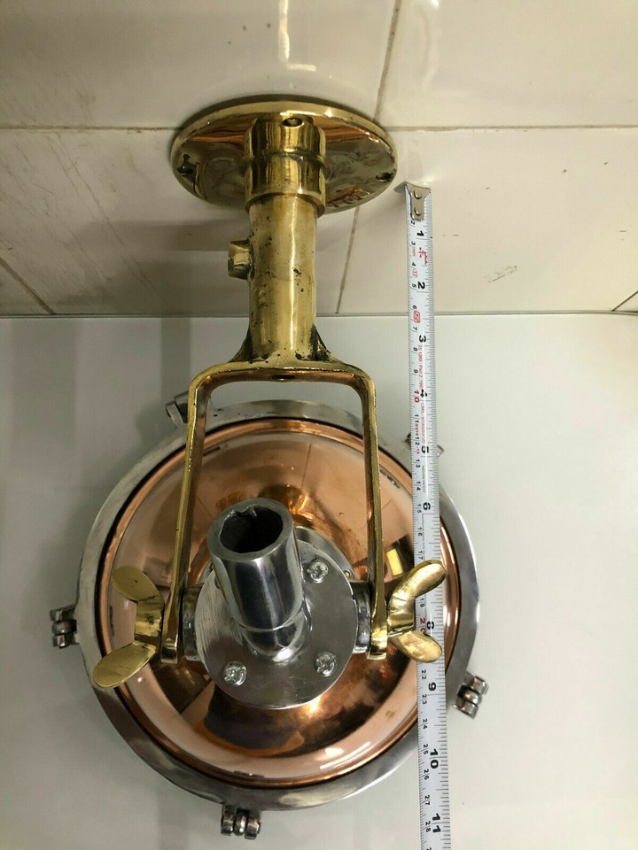 Nautical New Aluminum Brass & Copper Smooth Cargo Pendant ship Ceiling ...