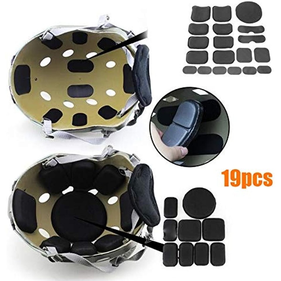 19Pcs Helmet Protective Pads Accessories for Fast Mich ACH USMC PASGT ...