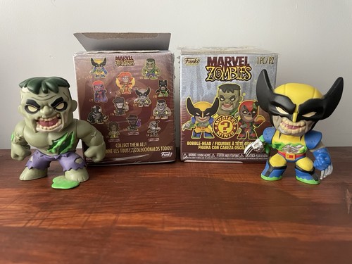 Funko Marvel Mini Zombies Bobbleheads Hulk and Wolverine New Opened ...