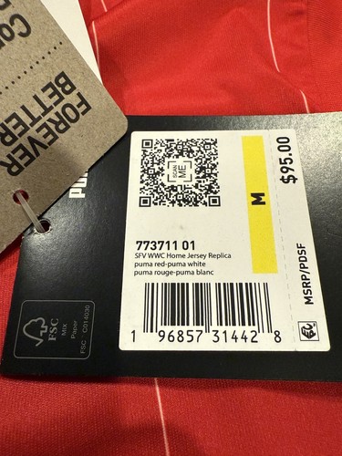 Switzerland Womens National Soccer Team Puma Jersey Unisex Size M Color ...