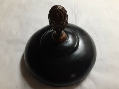 Home interior Do It Yourself Acorn Bronze Gilded Top Black Threaded Rod ...