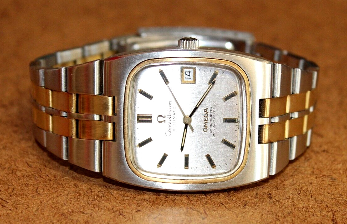 Vintage Omega Constellation SS/18k Men's Automatic C… - Gem