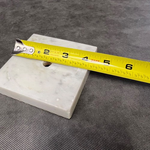 Vtg Lamp Base ONE 4" Square Marble Square Parts Only | eBay