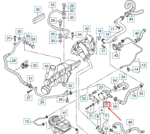 NEW AUDI Q5 8R ADDITIONAL COOLANT WATER PUMP 06D121601 ORIGINAL | eBay