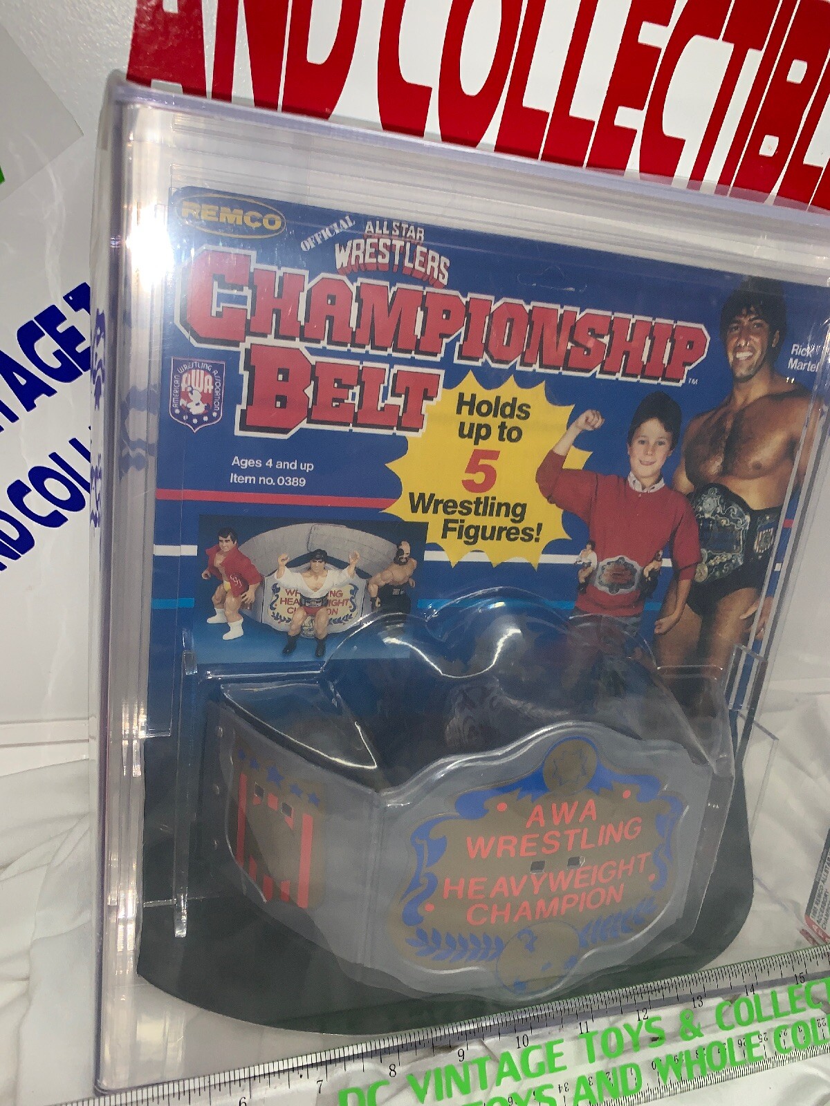 Vintage 1985 Rick Martel AWA Remco Toy Championship Belt AFA 80+ WOW ...