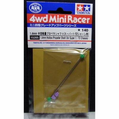 TAMIYA 15205 Mini 4WD 1.4mm Hollow Propeller Shaft (For SUPER 1/TZ ...