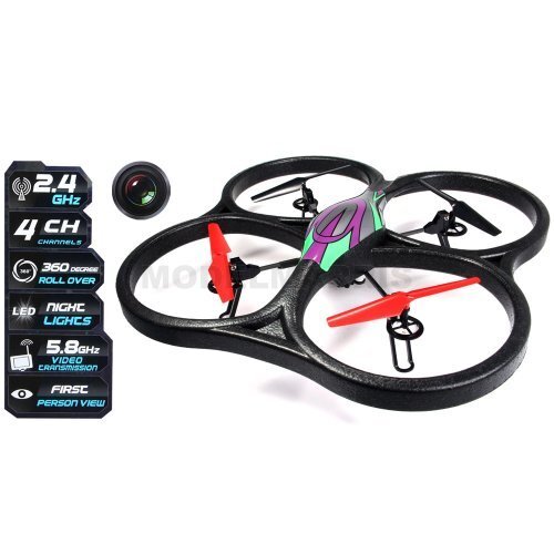 RADIOKONTROL WLT V666-HD Big Drone with HD Camcorder, 720P FPV System ...