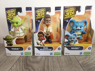 Star Wars Young Jedi Adventures YODA KAI NUBS Figures Disney Hasbro New ...