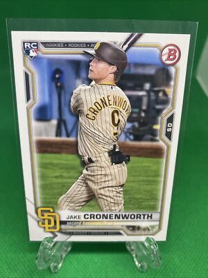 Jake Cronenworth 2021 MLB Topps Bowman Rookie Card 45 RC San Diego ...