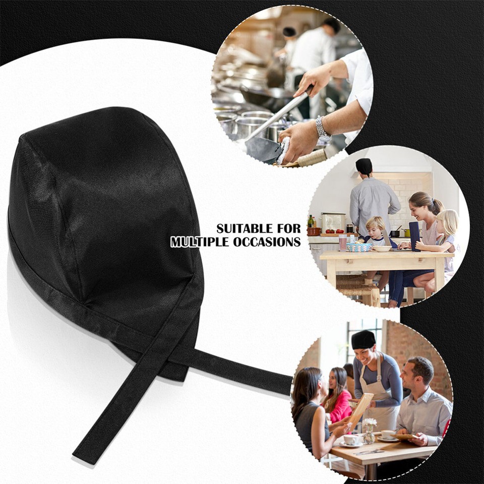 2Pcs Chef Turban cooking hat food service hat Beanie Hat Bakery Hat | eBay