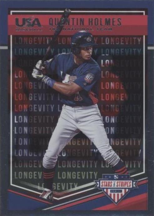 2018 Panini USA Baseball Stars & Stripes - Quentin Holmes #89 Longevity ...