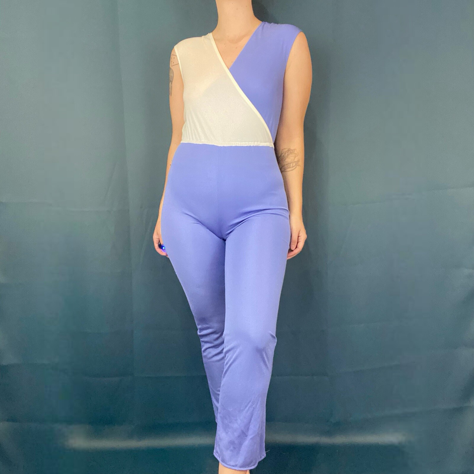 Vintage 80s Colorblock Jumpsuit | eBay