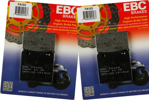 Standard Organic Brake Pads Front Set EBC FA103 | eBay