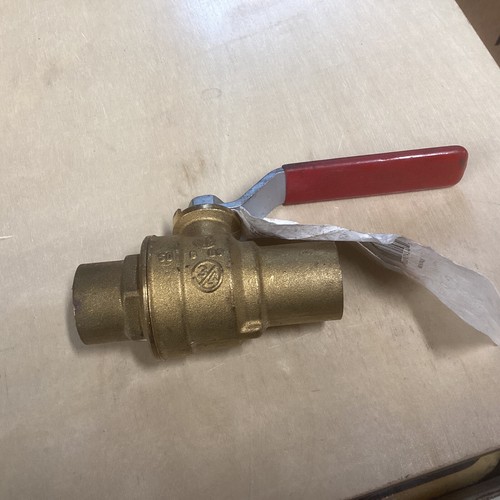 Mueller B&K Inline Ball 3/4" Bronze Valve 600 WOG 150 WSP Sweat Italy ...