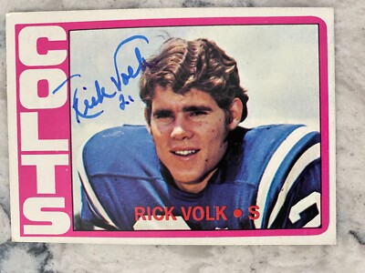 Rick Volk signed BALTIMORE COLTS card 1972 Topps | eBay