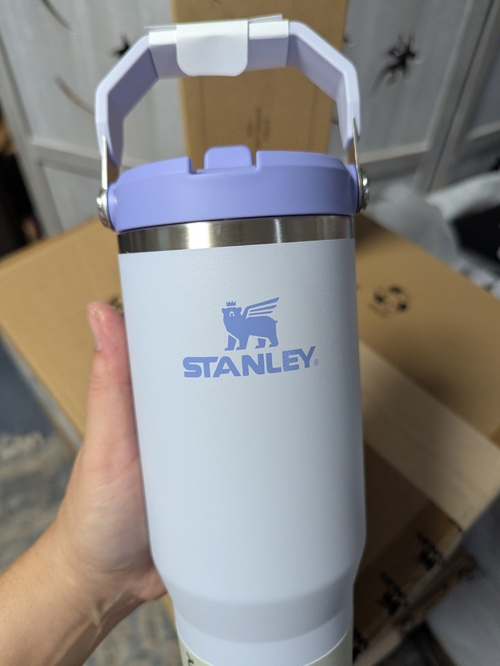 NEW ORIGINAL Stanley IceFlow Flip Straw 30 oz DEW DROP lavender CUP | eBay