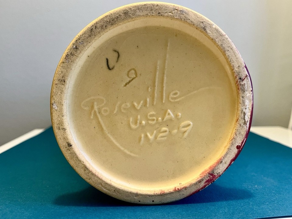 ROSEVILLE Pink SNOWBERRY Pottery VASE Art Deco 1V2-9 | eBay