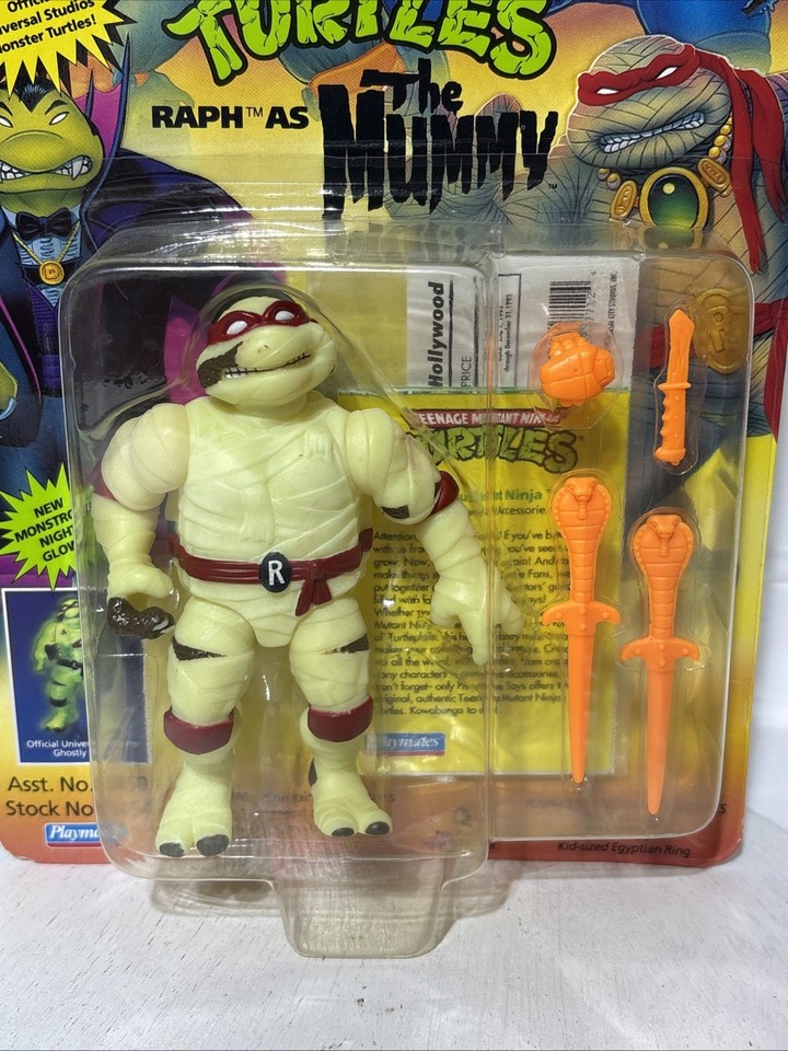 Playmates 1993 TMNT Ninja Turtles Universal Monsters Raph Mummy SEALED ...