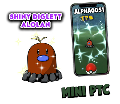 Pokemon Shiny Diglett Alolan Mini P T C 60k | eBay
