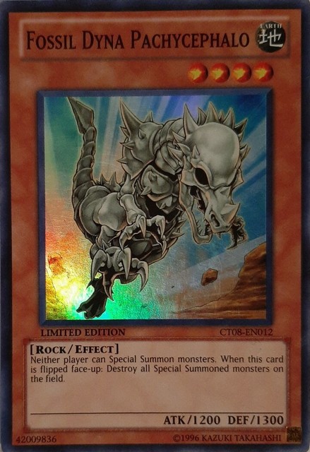 Yu-Gi-Oh! TCG Fossil Dyna Pachycephalo 2011 Collectors Tins CT08-EN012 ...