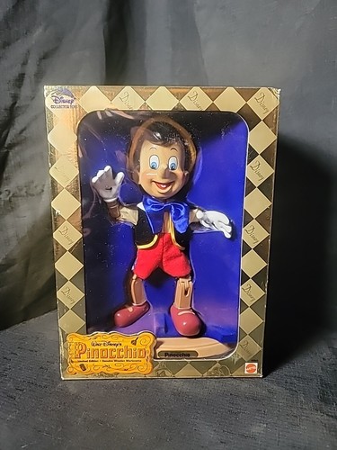 Mattel Disney Pinocchio Marionette Genuine Wood Figure Limited Edition ...