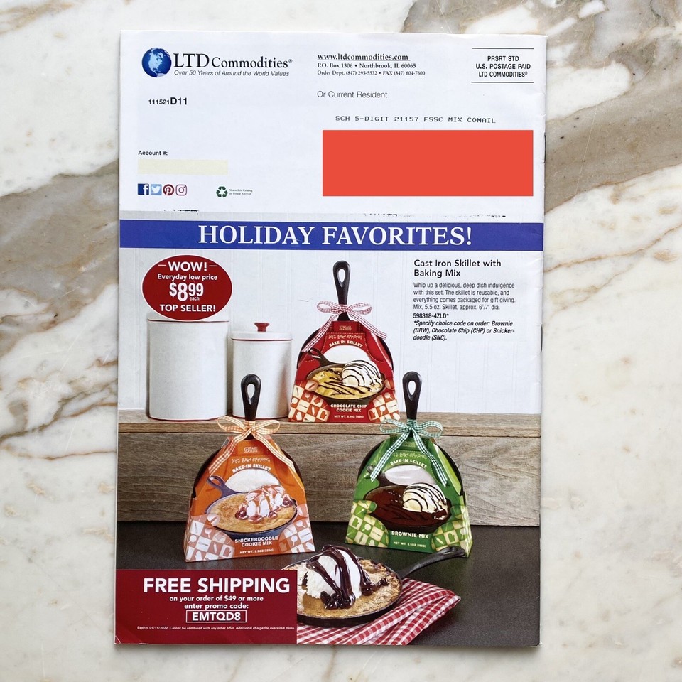 LTD Commodities Catalog Winter Holiday Favorites 2010 Variety Book Gift ...